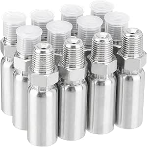 Amazon.com: Racewill 12 Pack 1/4"" Hydraulic Hose Fittings, 1/4"" I.D. Hose x 1/4"" NPTF Male ...
