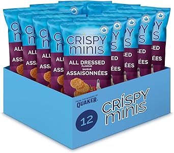 Crispy Minis All Dressed Flavour Brown Rice Chips, Multi-Pack, 100 g ...