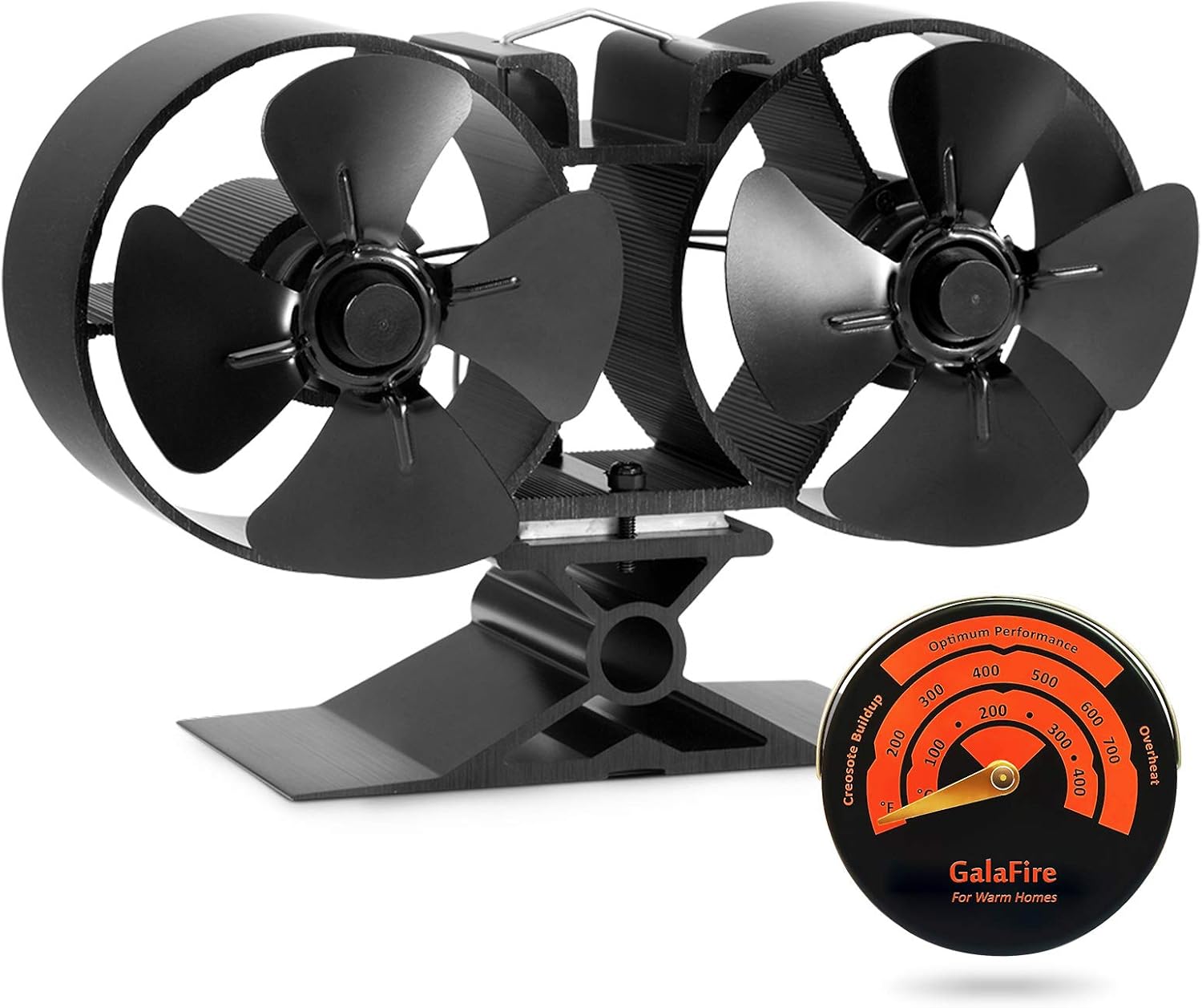 Amazon.com: GALAFIRE [ 2 Years Wood Stove Fan 8 Blades Twin Motors Heat ...