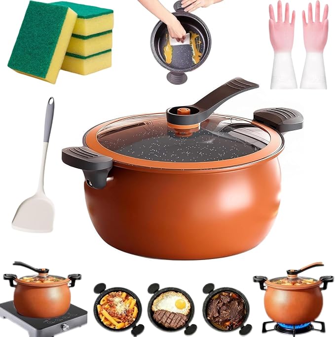 Amazon.com: Multifunctional Large Capacity Non-stick Pressure Cooker ...