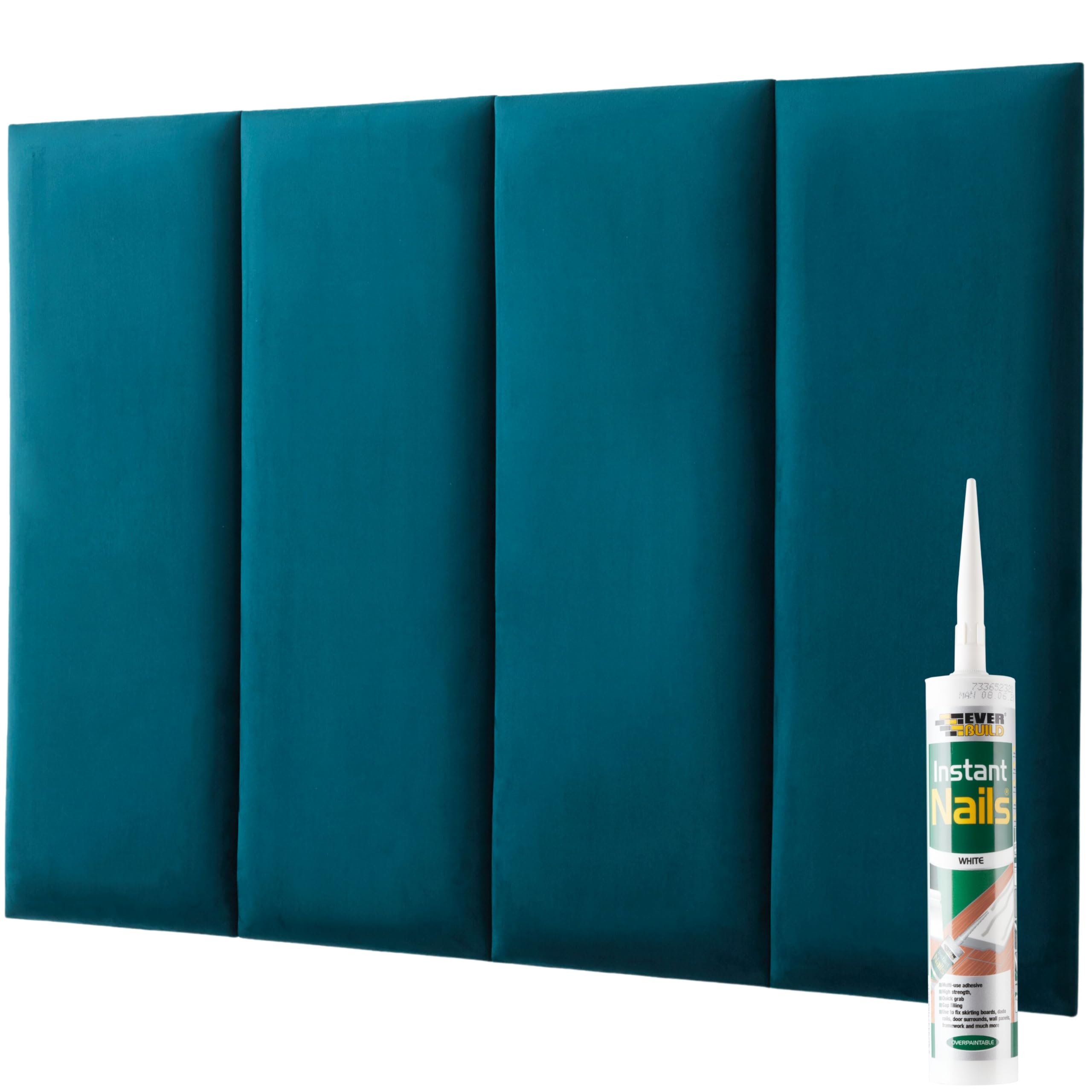 NOVECRAFTO Padded Wall Panels Set of 4 With Adhesive Included H 31.5 x ...