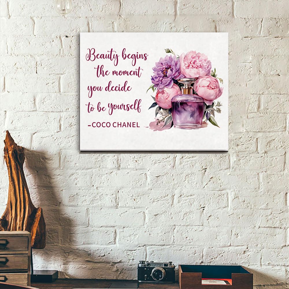 Coco Chanel Canvas Quotes