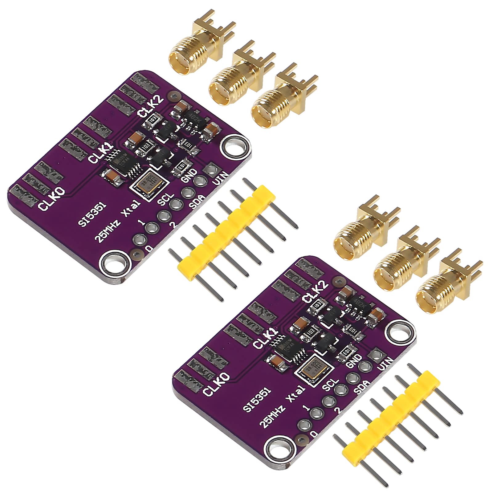 Snapklik.com : 2PCS Si5351A I2C 25MHZ I2C High Frequency Signal ...
