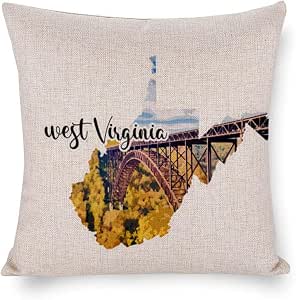 Amazon.com: West Virginia City Building Cityscape Landscape Decorative ...