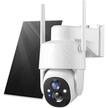 Amazon.com: Poyasilon Solar Security Cameras Wireless Outdoor, 3MP 2K ...
