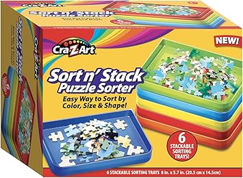 Amazon.com: RoseArt - Sort N'Stack Puzzle Sorter for Adults : Toys & Games