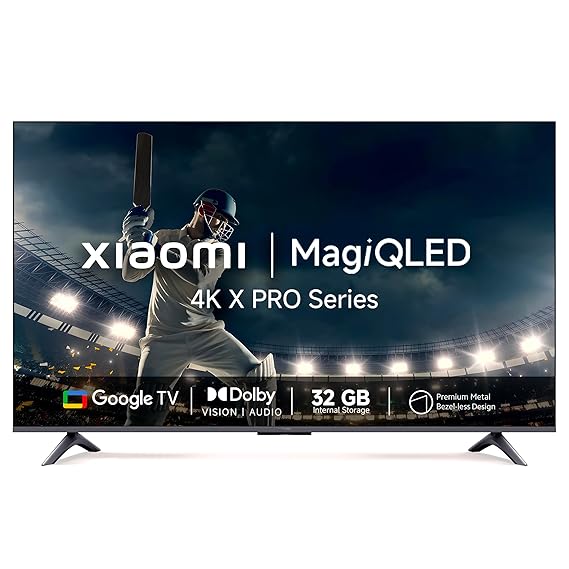 MI Xiaomi 108 cm (43 inches) X Pro QLED Series Smart Google TV L43MA ...