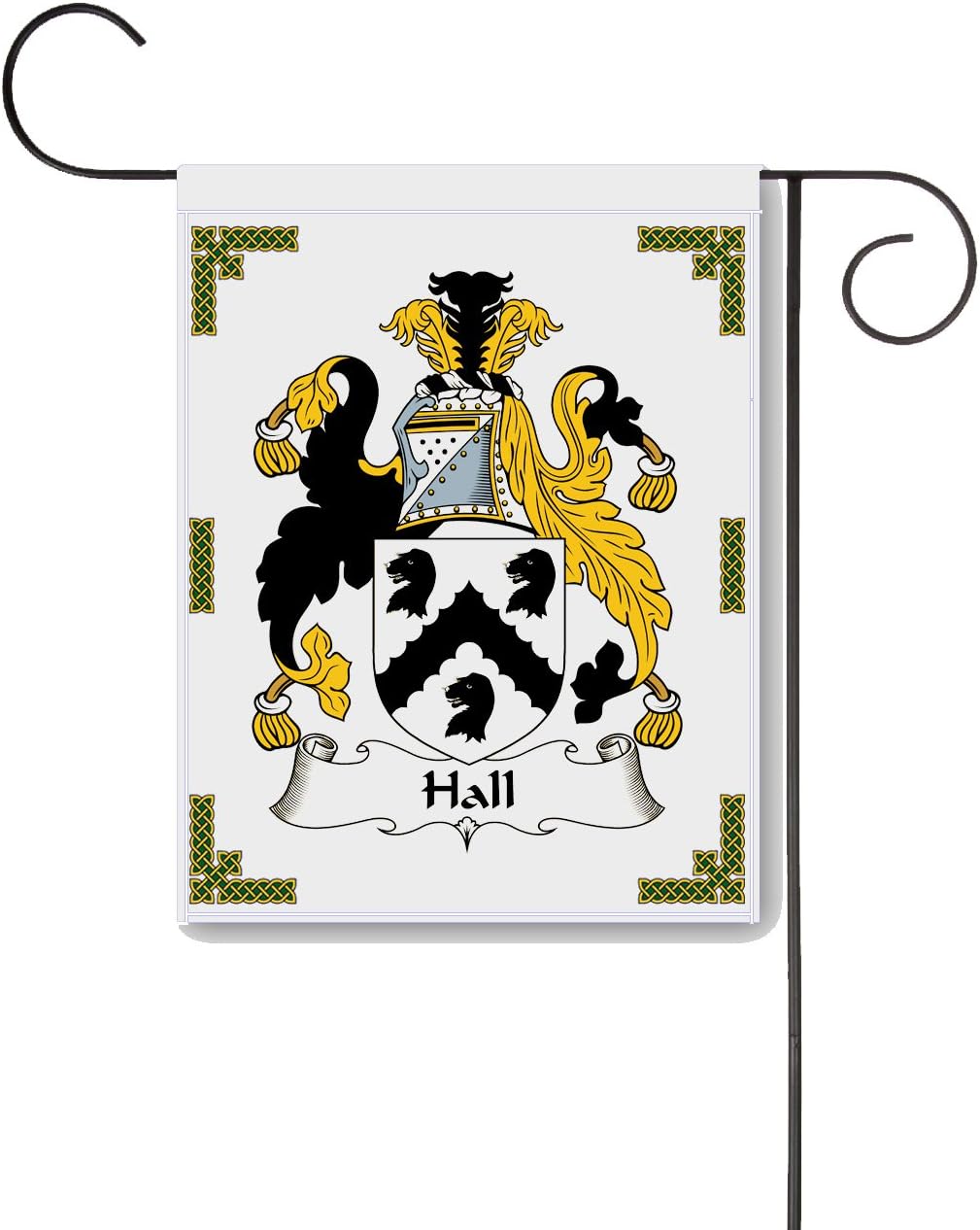 Amazon.com : Hall Coat of Arms/Hall Family Crest 11 X 15 Garden Flag ...
