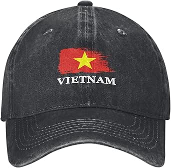 Personalized Brush Vietnamese Vietnam Flag Baseball Cap for Men Women ...