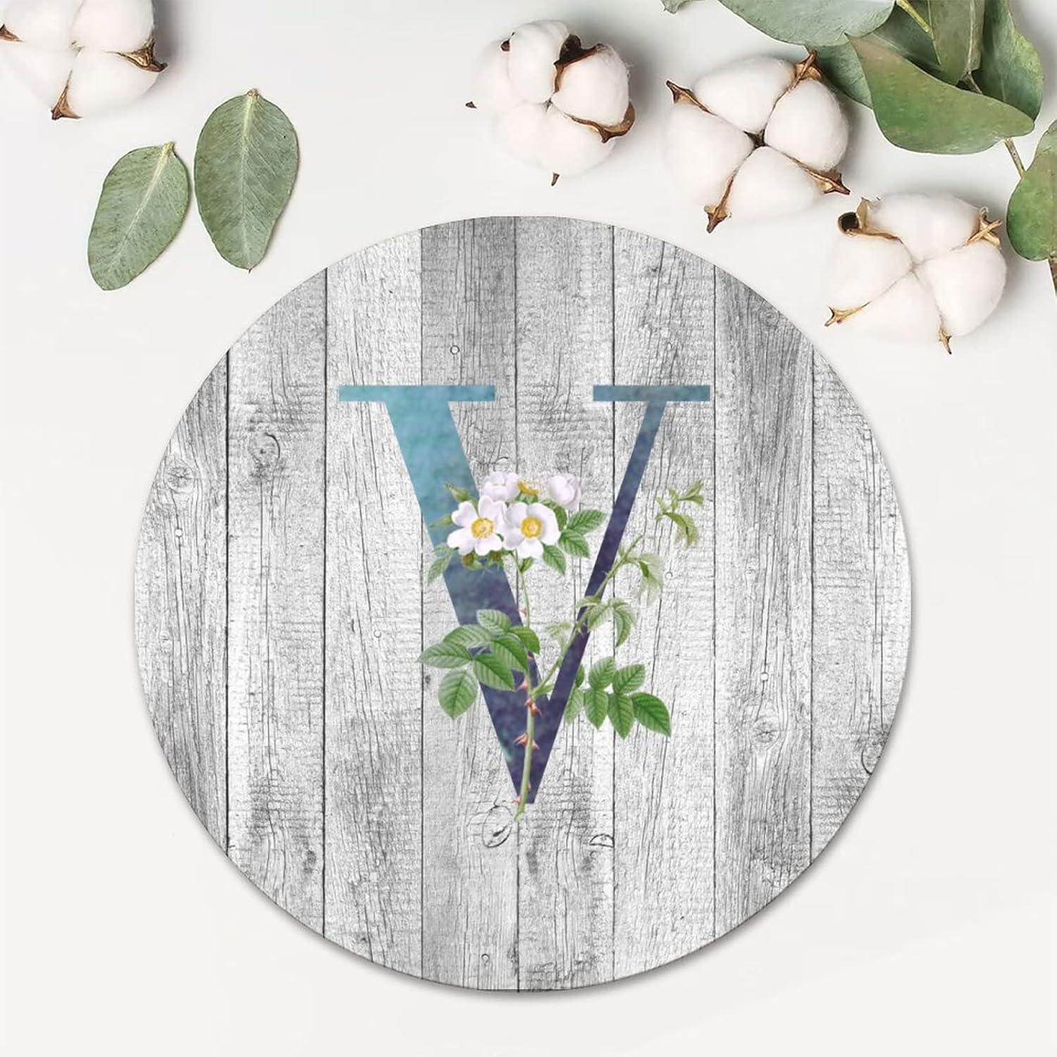 Amazon.com: 1.5" Round Label Stickers 100pcs Watercolor Floral Initial ...