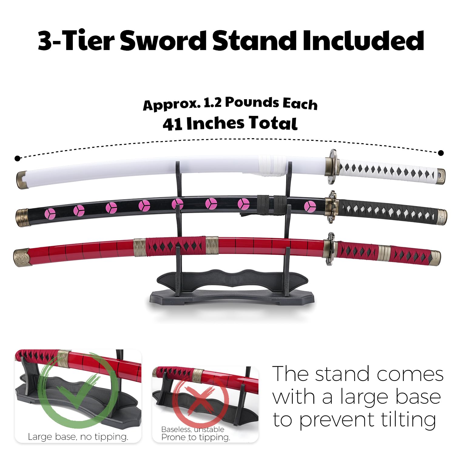 Snapklik.com : Zisu Toy Sword Katana, About 40 Inch