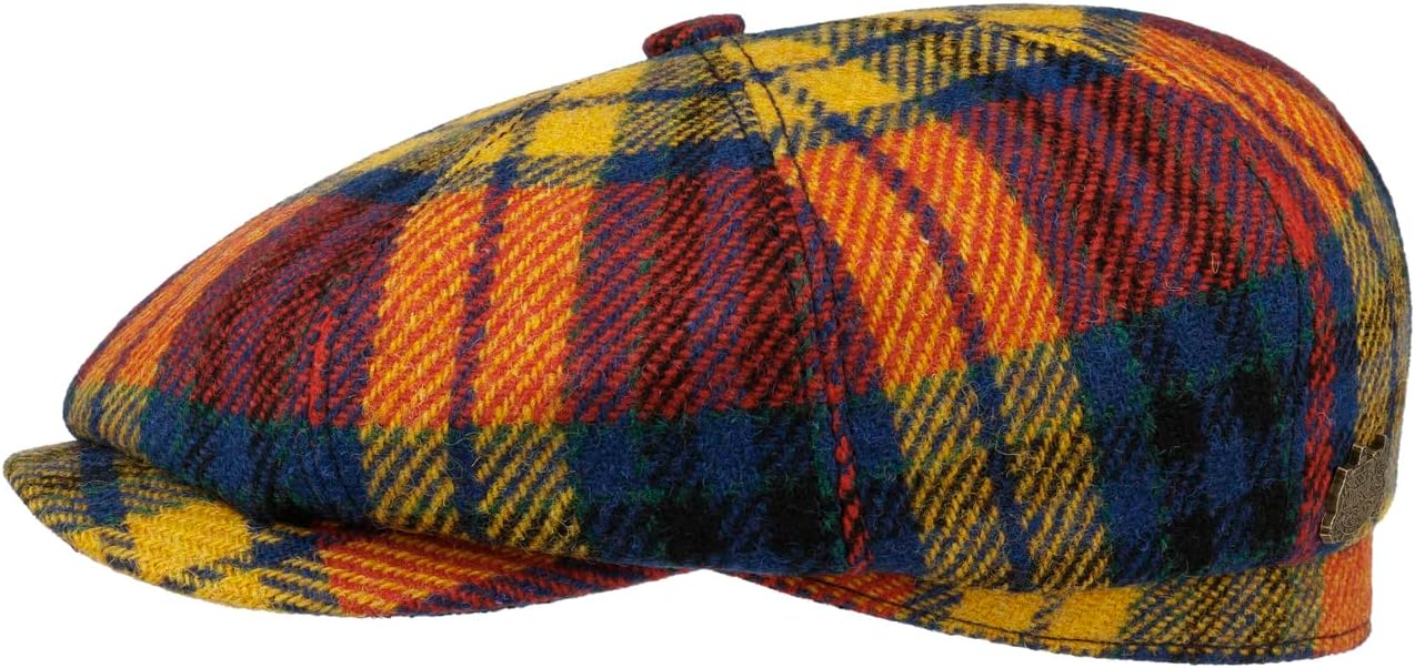 Stetson Hatteras Grimsay Harris Tweed Flat Cap Men - Made in Germany ...