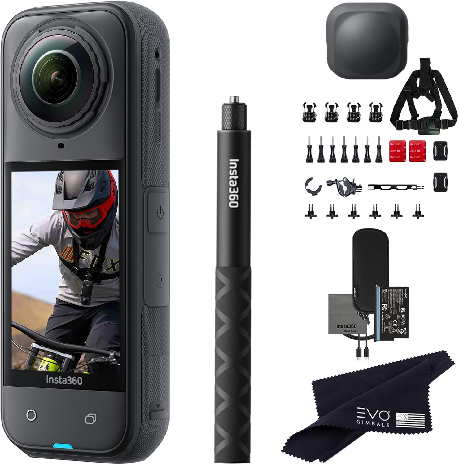 Amazon.com : Insta360 X5 Bike Bundle-8K Waterproof 360 Action Camera ...