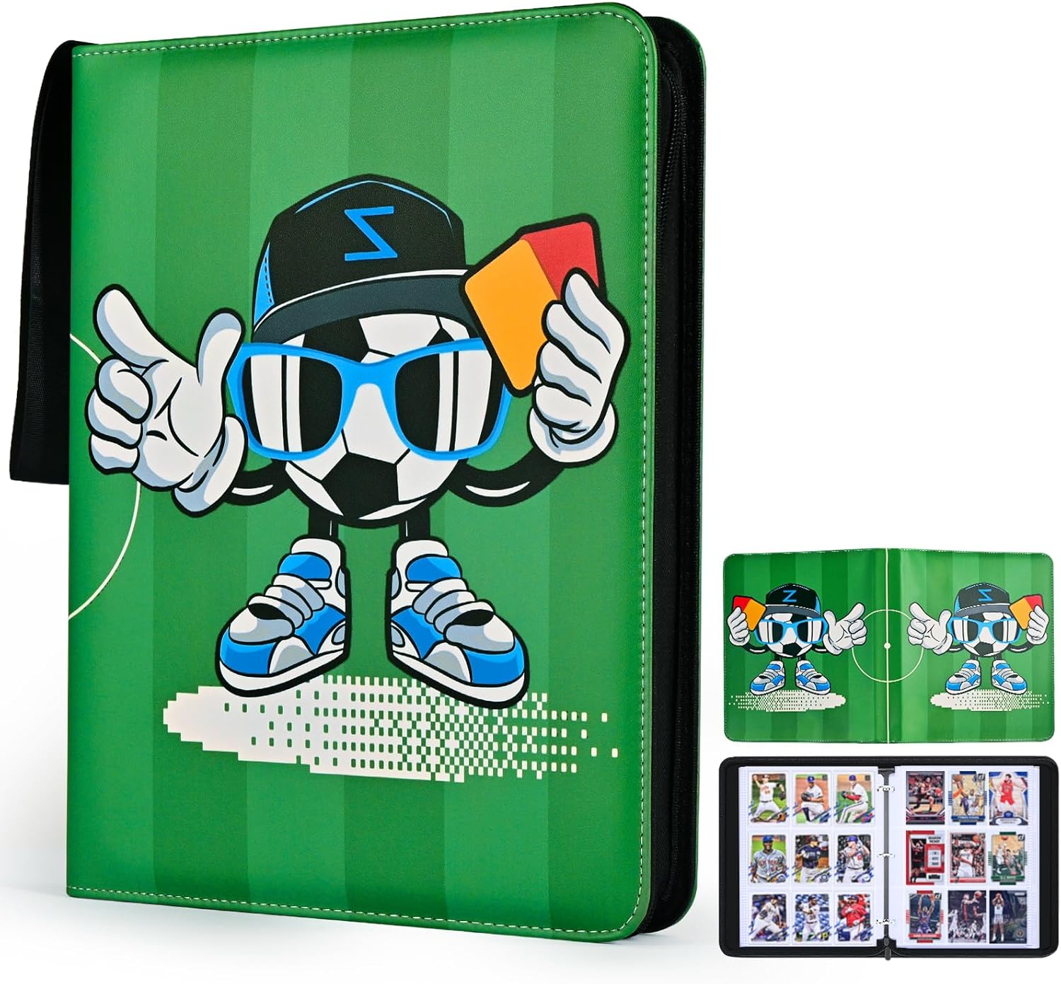 Amazon.com: Soccer Binder Fits 900 Cards - Sports Binder With 50 ...