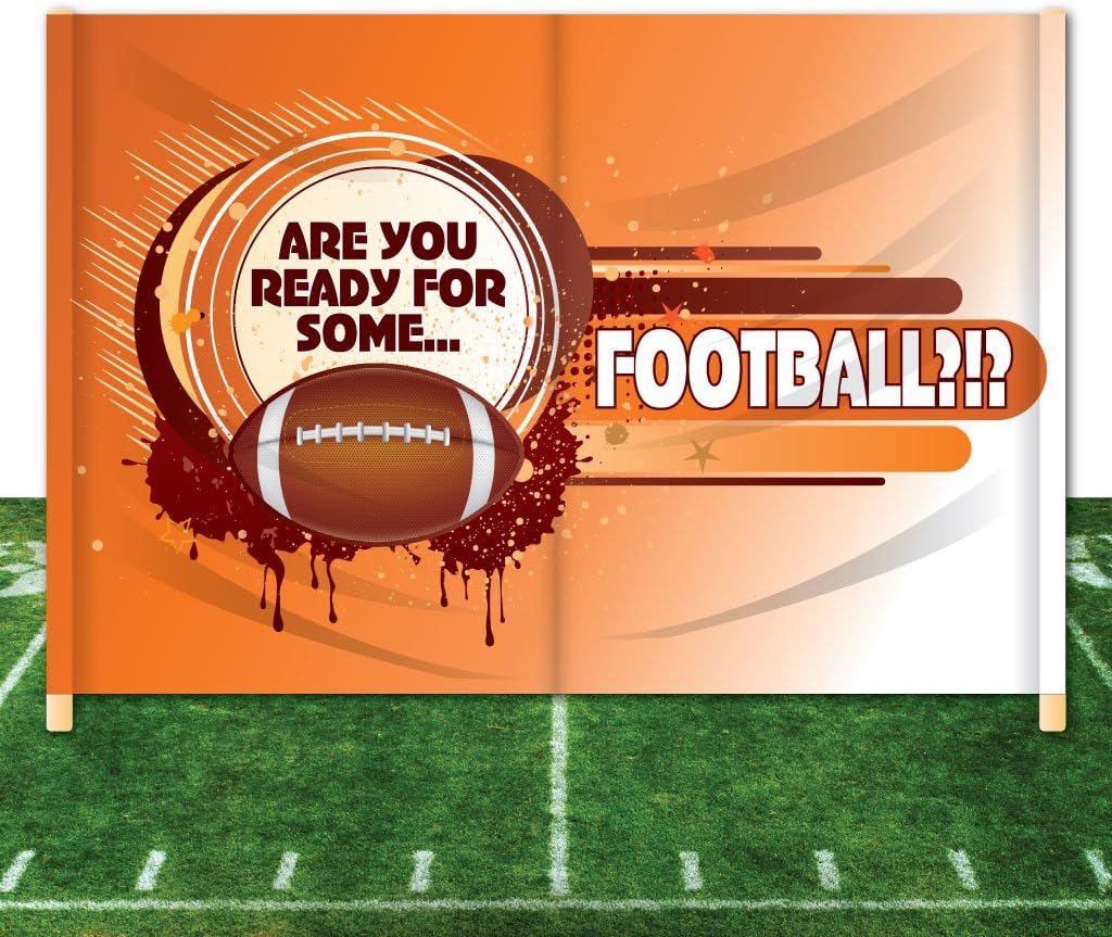 Amazon.com : VictoryStore Outdoor Banners - Breakaway Football Banner ...