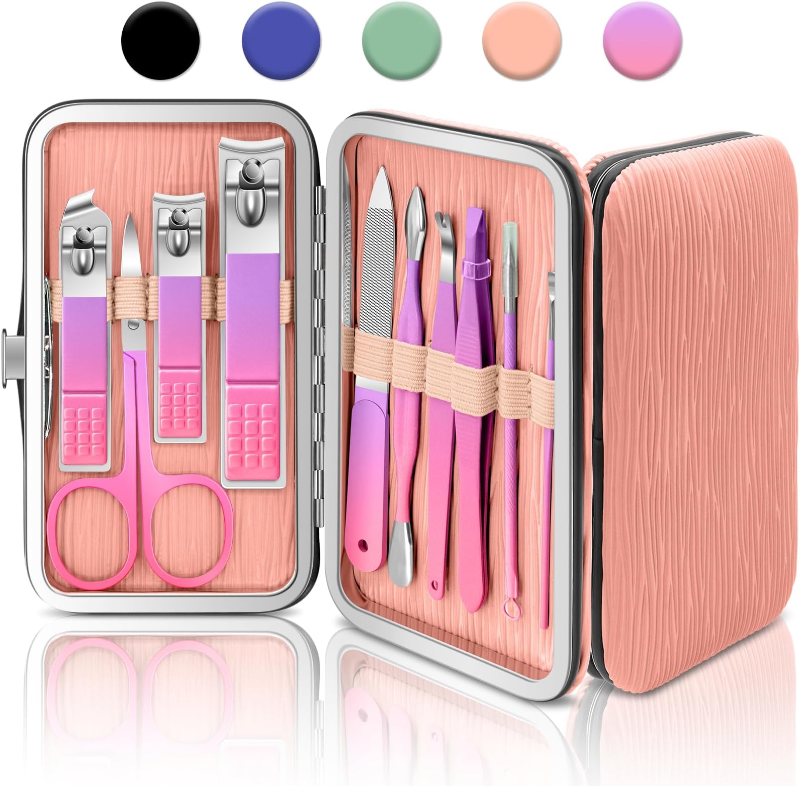 Amazon.com : BLESWIN 10 in 1 Manicure Pedicure Kit, Manicure Kit for ...