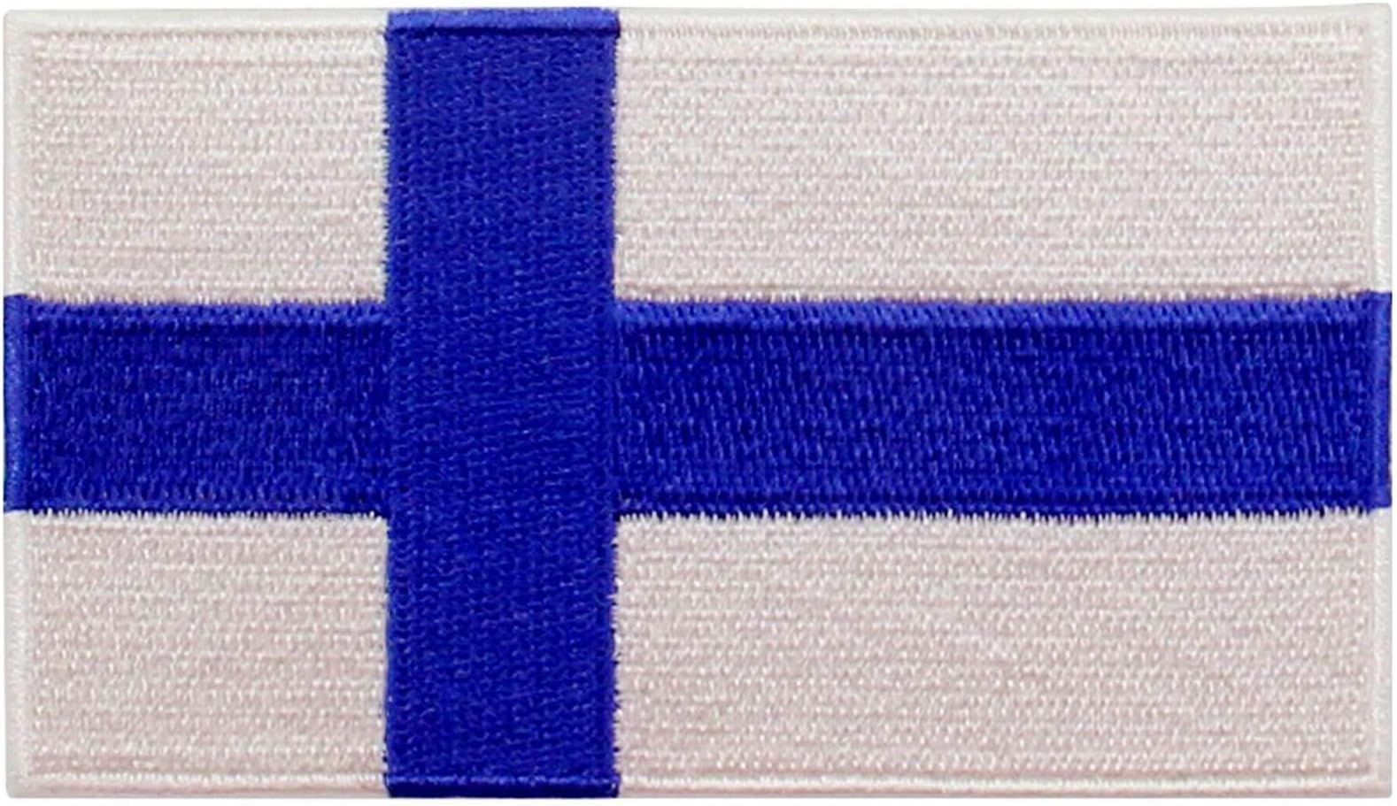 Amazon.com: QQSD Finland Flag Patch Finnish Finn Tactical Patch - Hook and Loop Fastener, 2 Pack ...