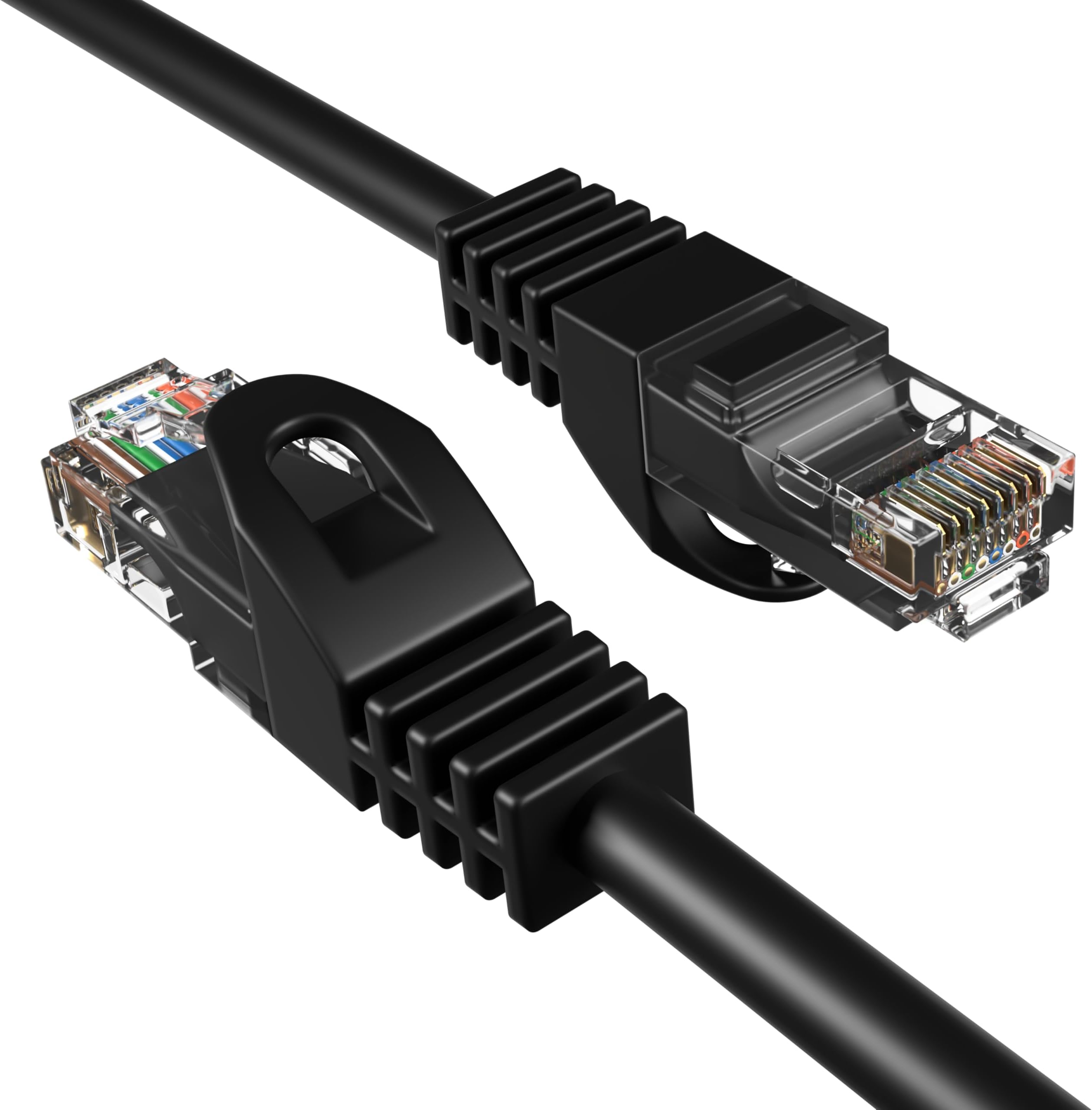 C2G 83183 2M BLACK Cat5e Ethernet RJ45 High Speed Network Cable, LAN ...
