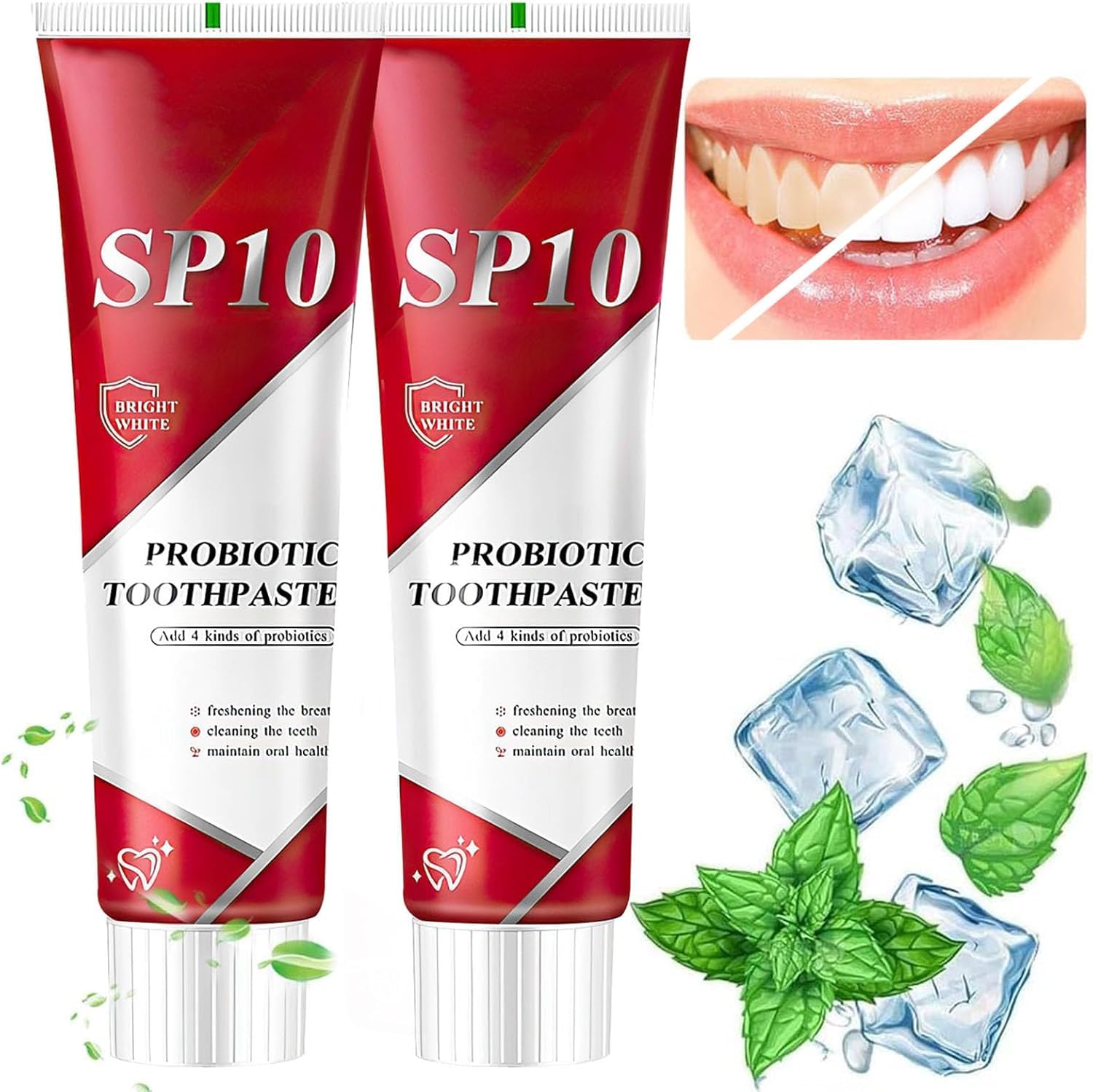 2PCS Sp-10 Ultra Whitening Toothpaste,SP 10 Ultra Whitening,Sp-10 ...