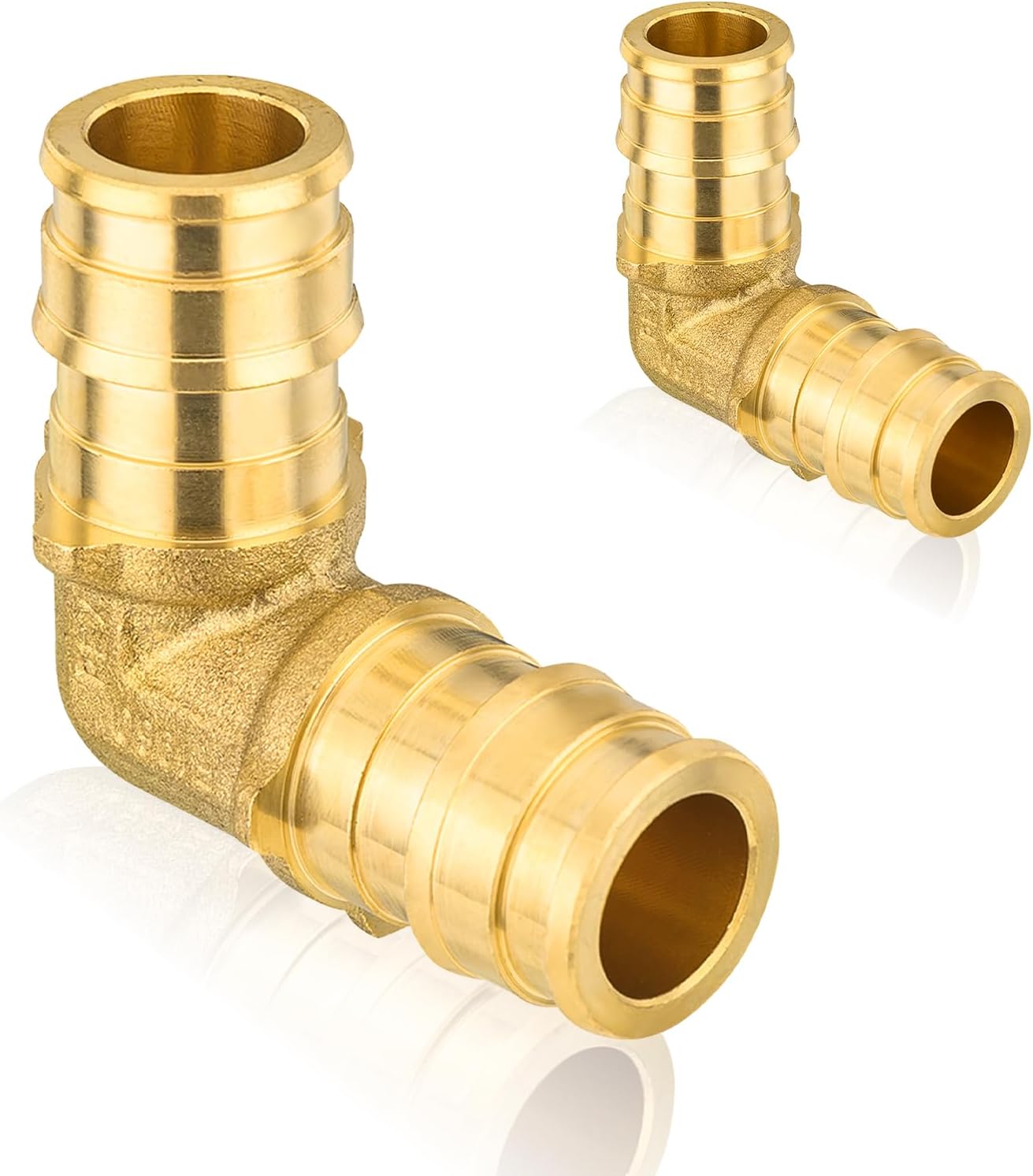 Amazon.com: 25-Pack 1/2" Brass PEX F1960 PEX-A Cold Expansion 90 Degree ...