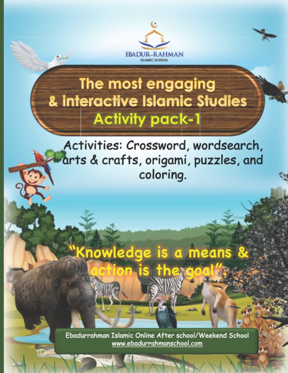 Islamic Studies Activity Book 1 Muslim Kids Coloring Puzzles Mazes ...