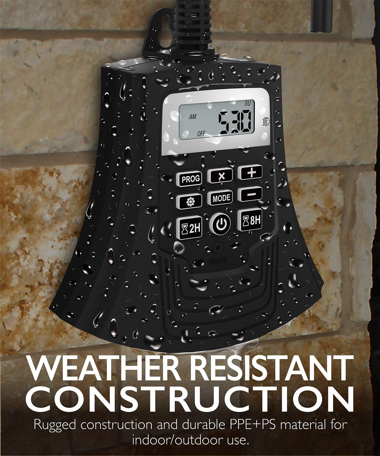 Fosmon 7 Day Outdoor Heavy Duty Digital Programmable Timer With 3