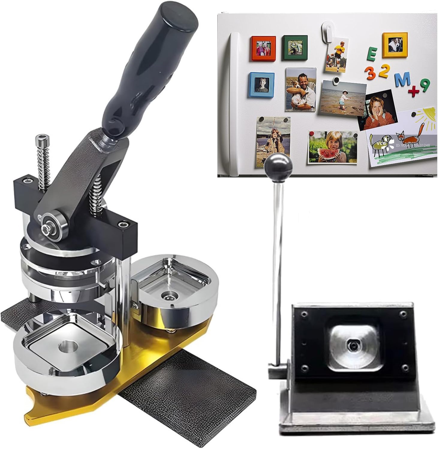 YXCUSAM Máquina para Hacer Insignias con imanes de Nevera, máquina para ...