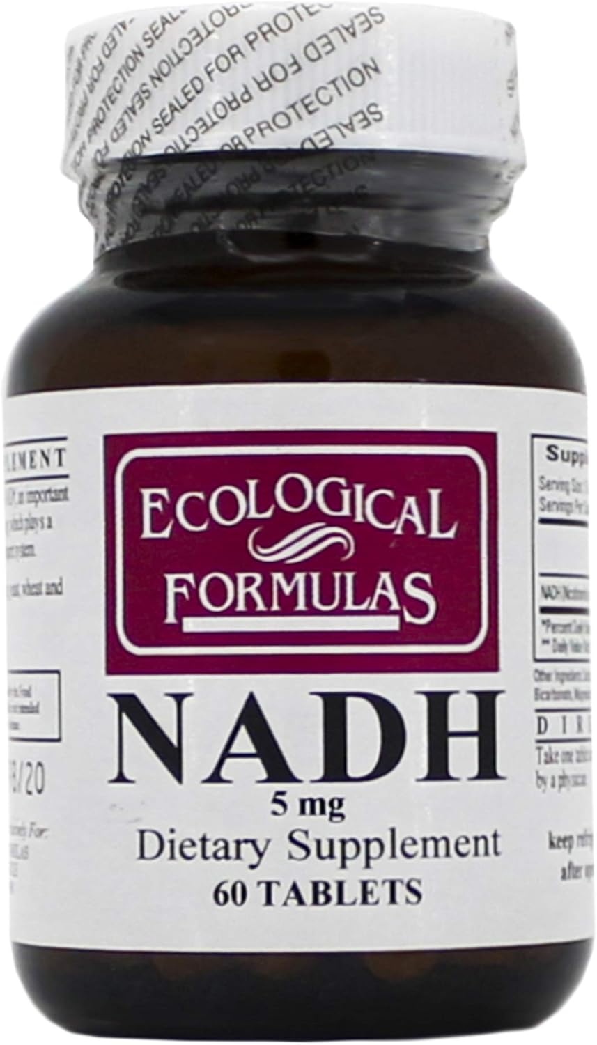 NADH 5 mg 60 comprimidos – 2 Pack – Fórmulas ecológicasInvestigación ...