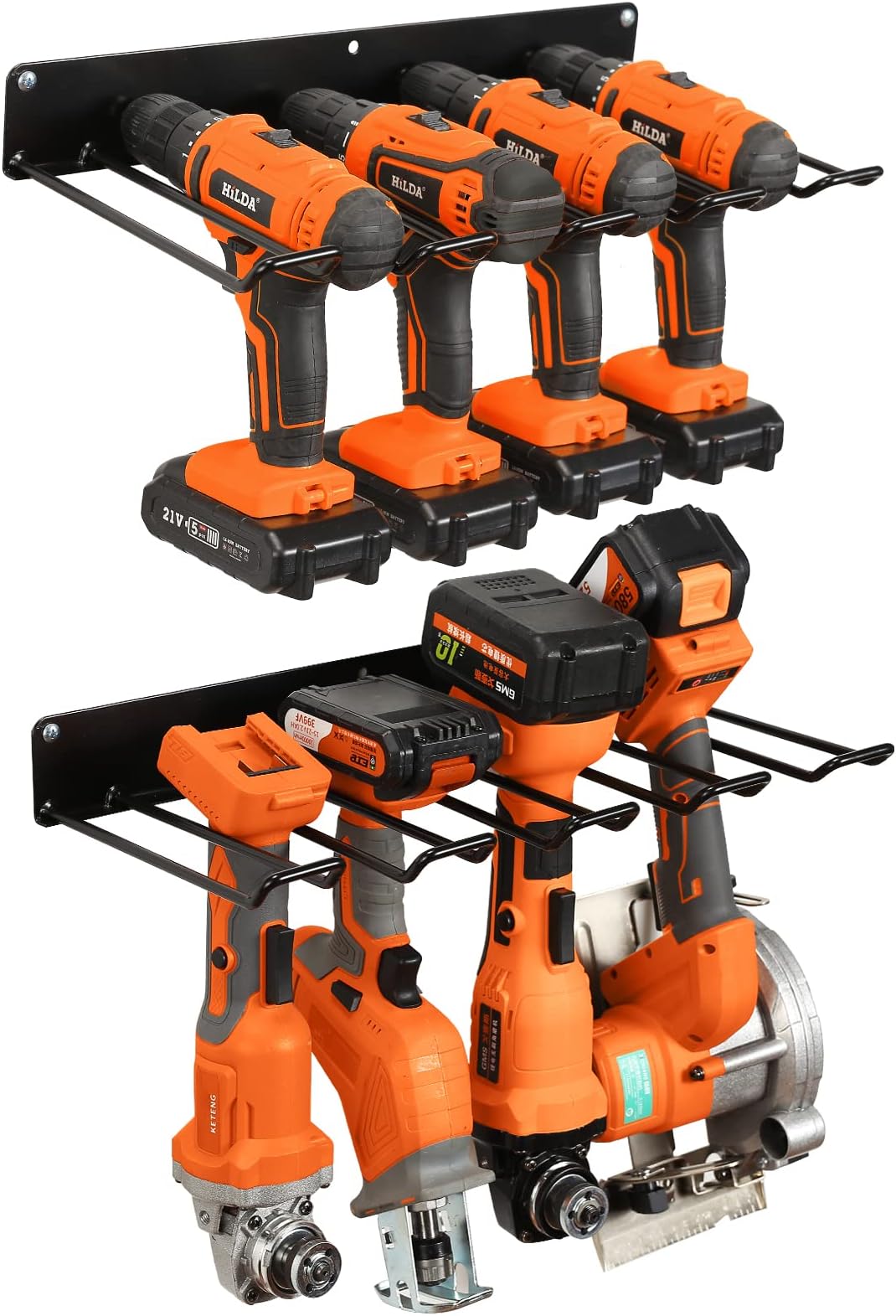 Amazon.com: alitade Power Tool Organizer,2PCS Drill Holer Wall Mount ...