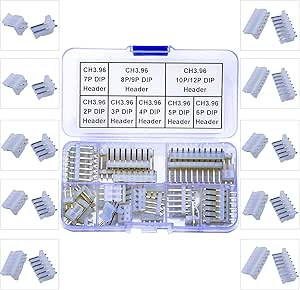 Amazon.com: Yoeruyo 3.96mm DIP Header IC Sockets & Plugs Adapter Compatible with Molex Connector ...