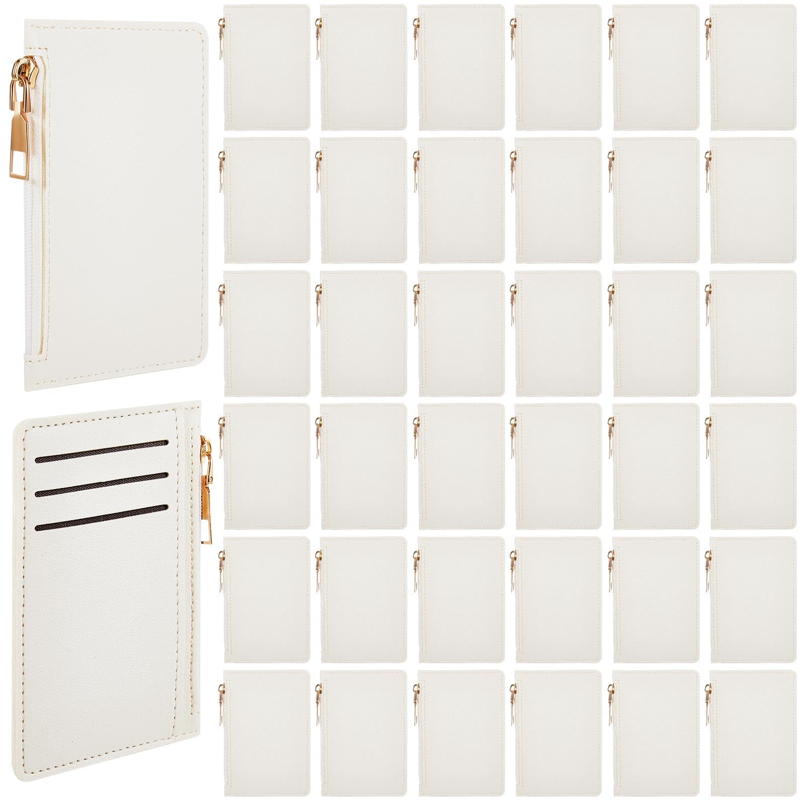 Amazon.com: Abbylike 20 Pcs Wallet Bulk Men Slim Minimalist Leather ...