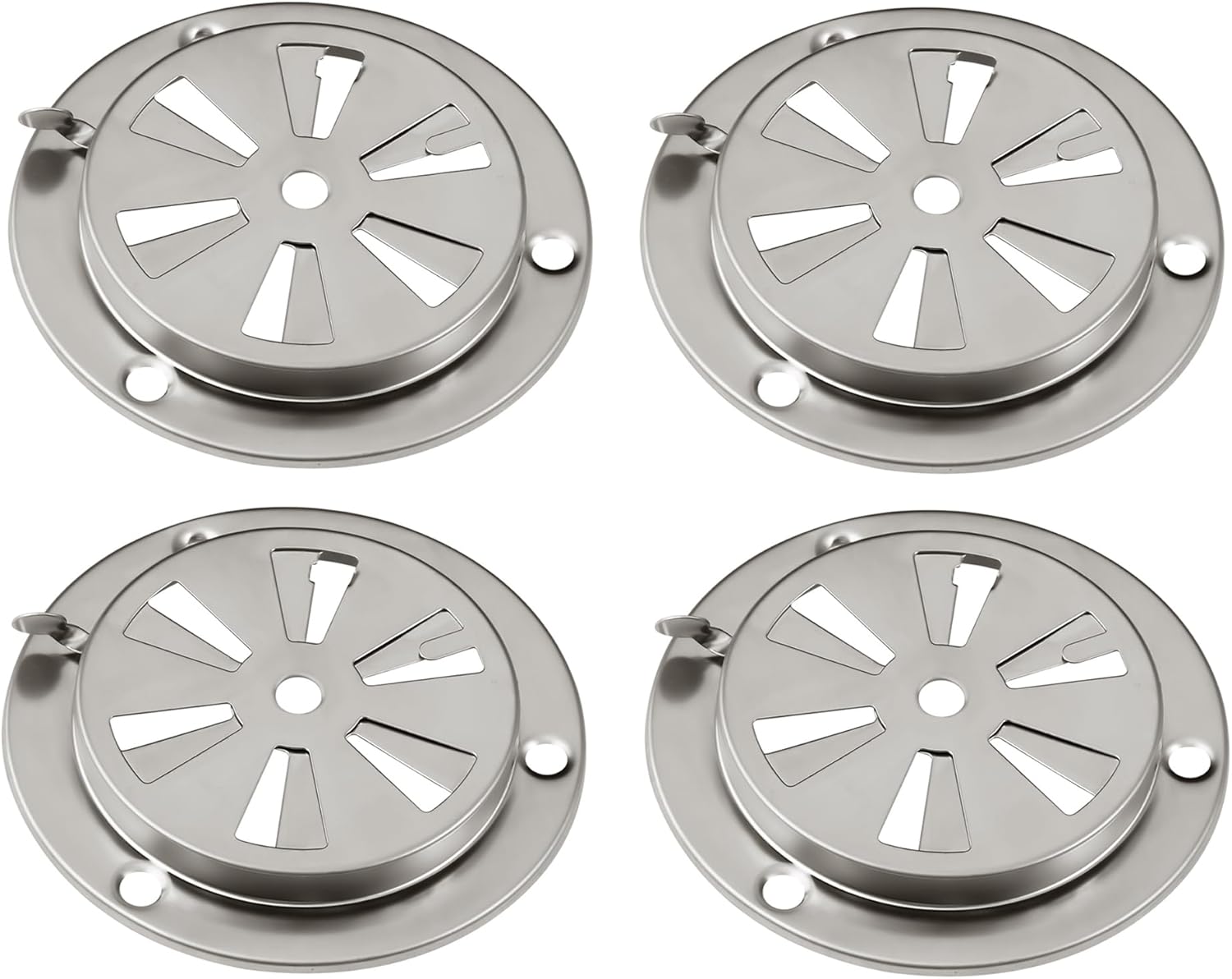 Amazon.com : BBQ Smoker Air Vent Set, 4 Pieces Stainless Steel Grill ...