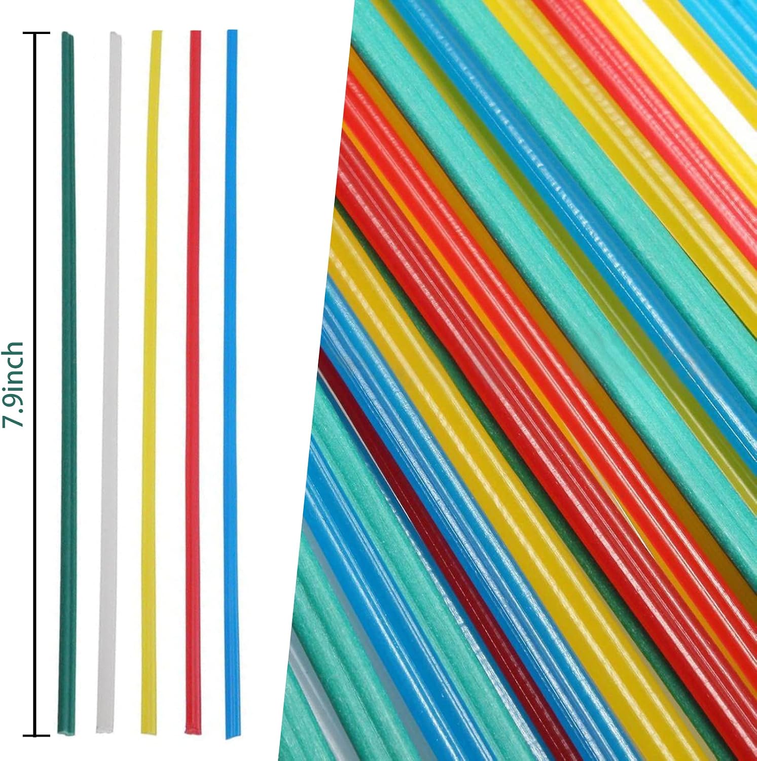 Welding Rods 50pcs 25cm Length Plastic Welding Rod Welder Stick 5 Color ...