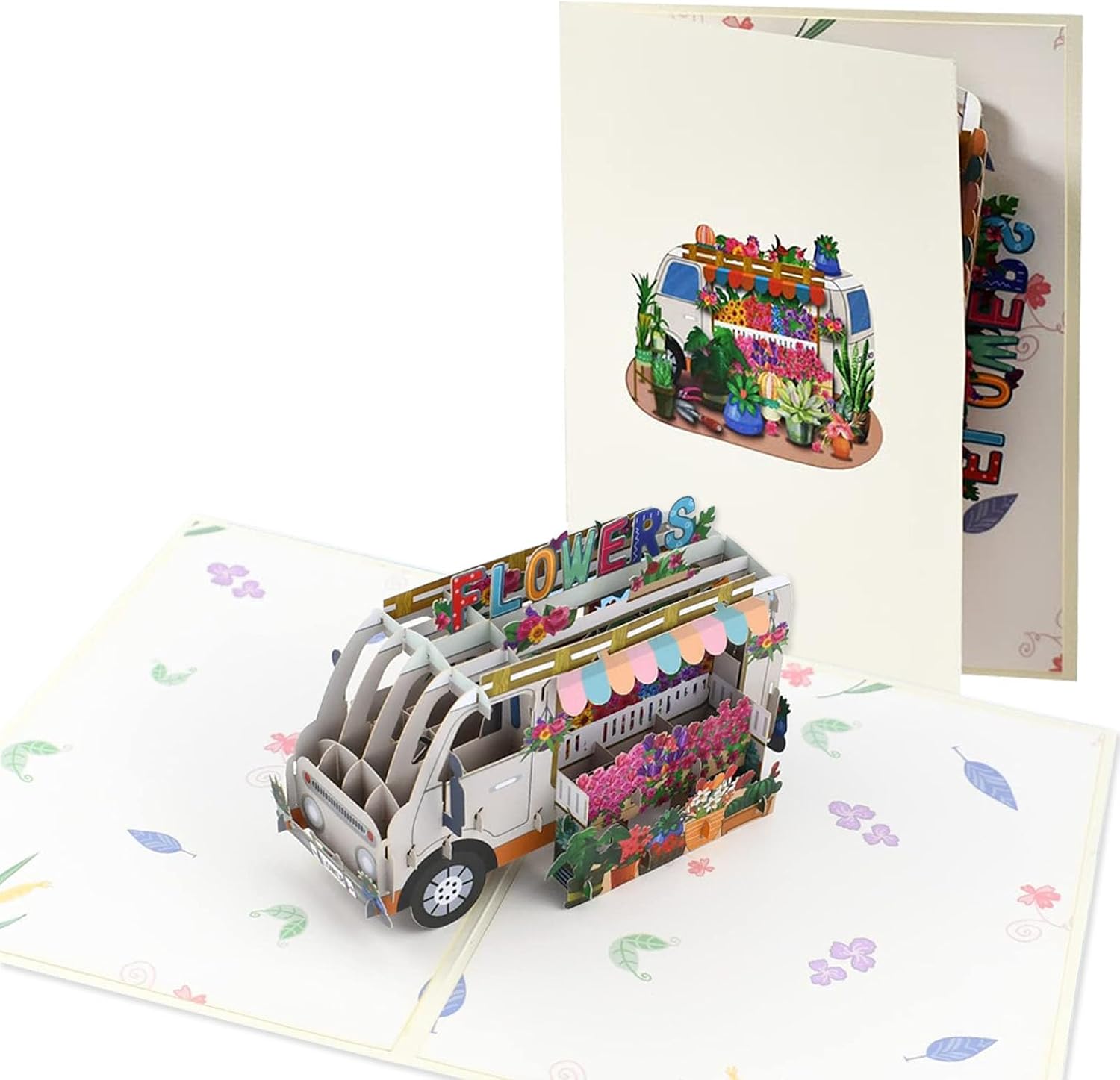 Amazon.com : Luerbi Happy Birthday Pop Up Card, 3D Flower Car Card ...