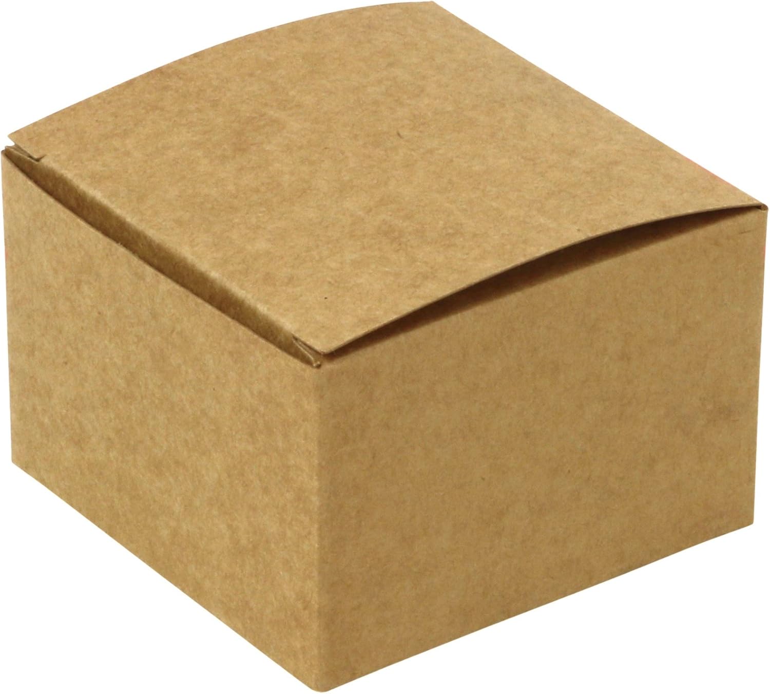 Amazon.com: Iconikal 3 x 3 x 2-inch Gift Or Favor Box, Kraft Brown, 100 ...