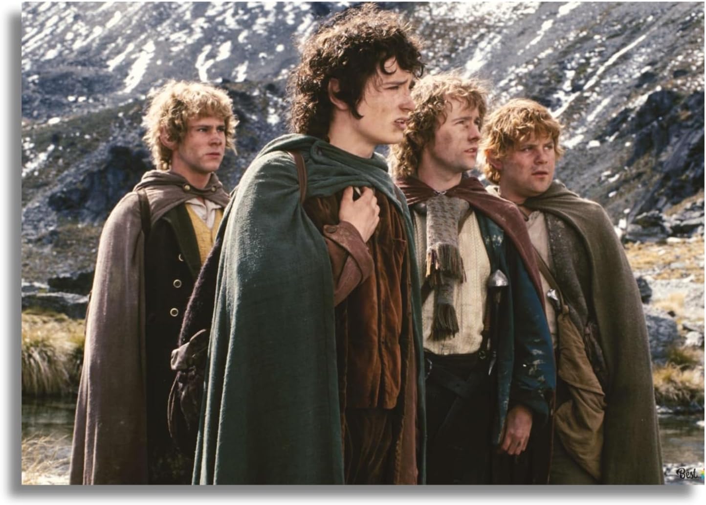 Amazon.com: Frodo and Dwarves Sci-Fi Movie Poster, Cool room wall decor ...