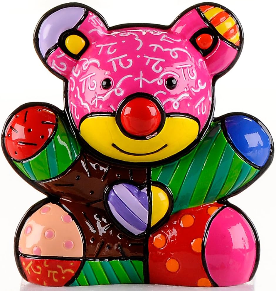 Amazon.com: Romero Britto Mini Bear, Pink, Figurine: Collectible ...
