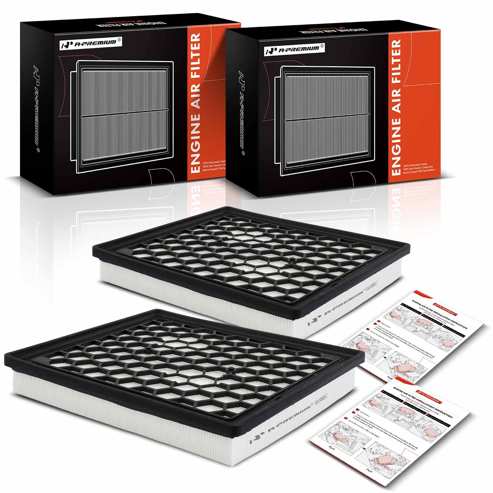 Amazon.com: A-Premium 2-PC Engine Air Filter Compatible with Buick ...