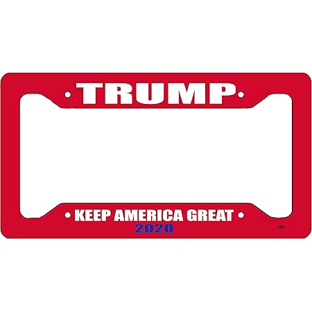 Amazon.com: Donald Trump License Plate Frame MAGA Republican ...