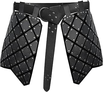 Amazon.com: Aislor Medieval Gladiator Apron Skirt Double Side Waist ...