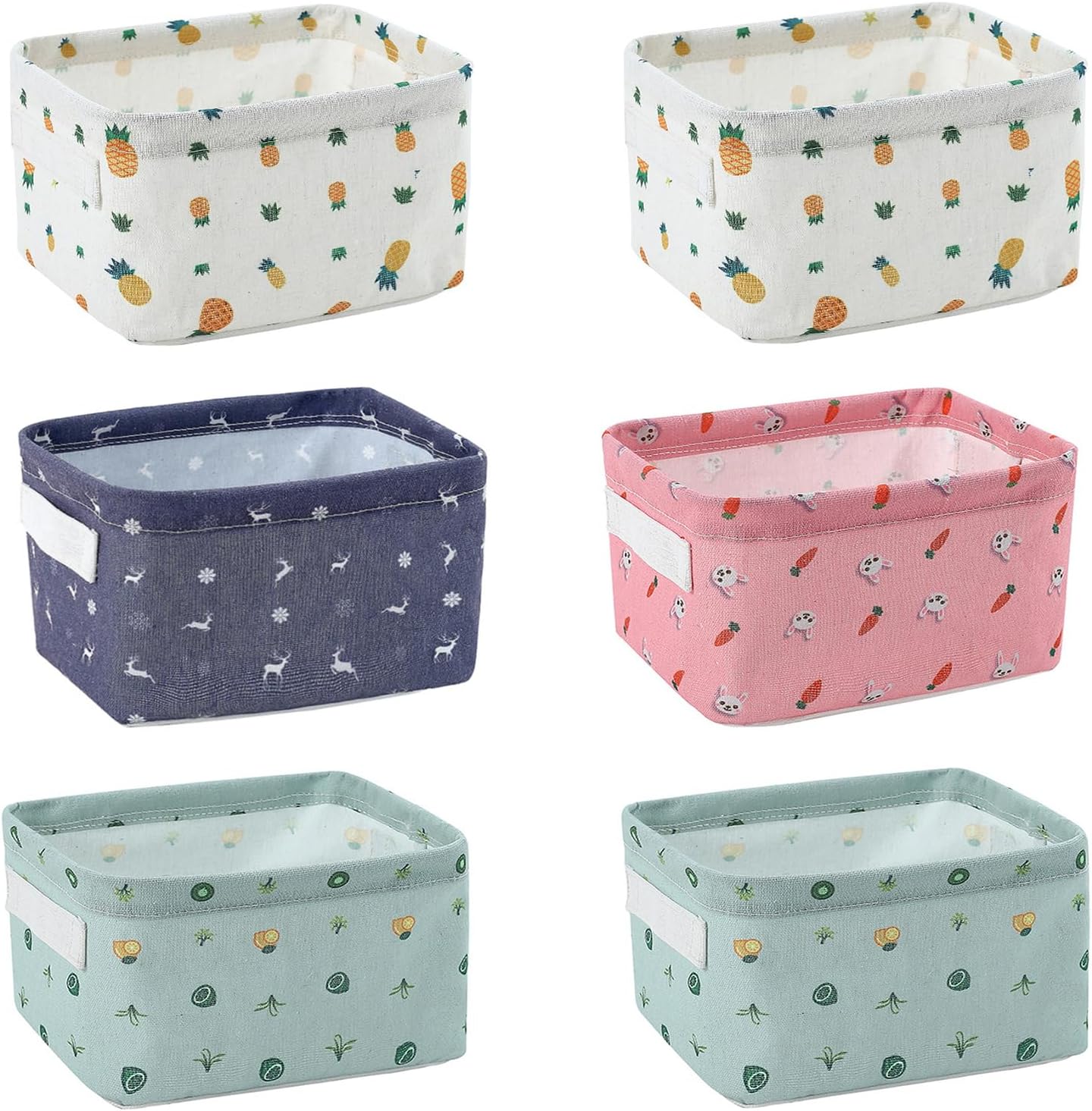 Amazon.com: Oaixuilhy Foldable Storage Basket Set of 6 Collapsible ...