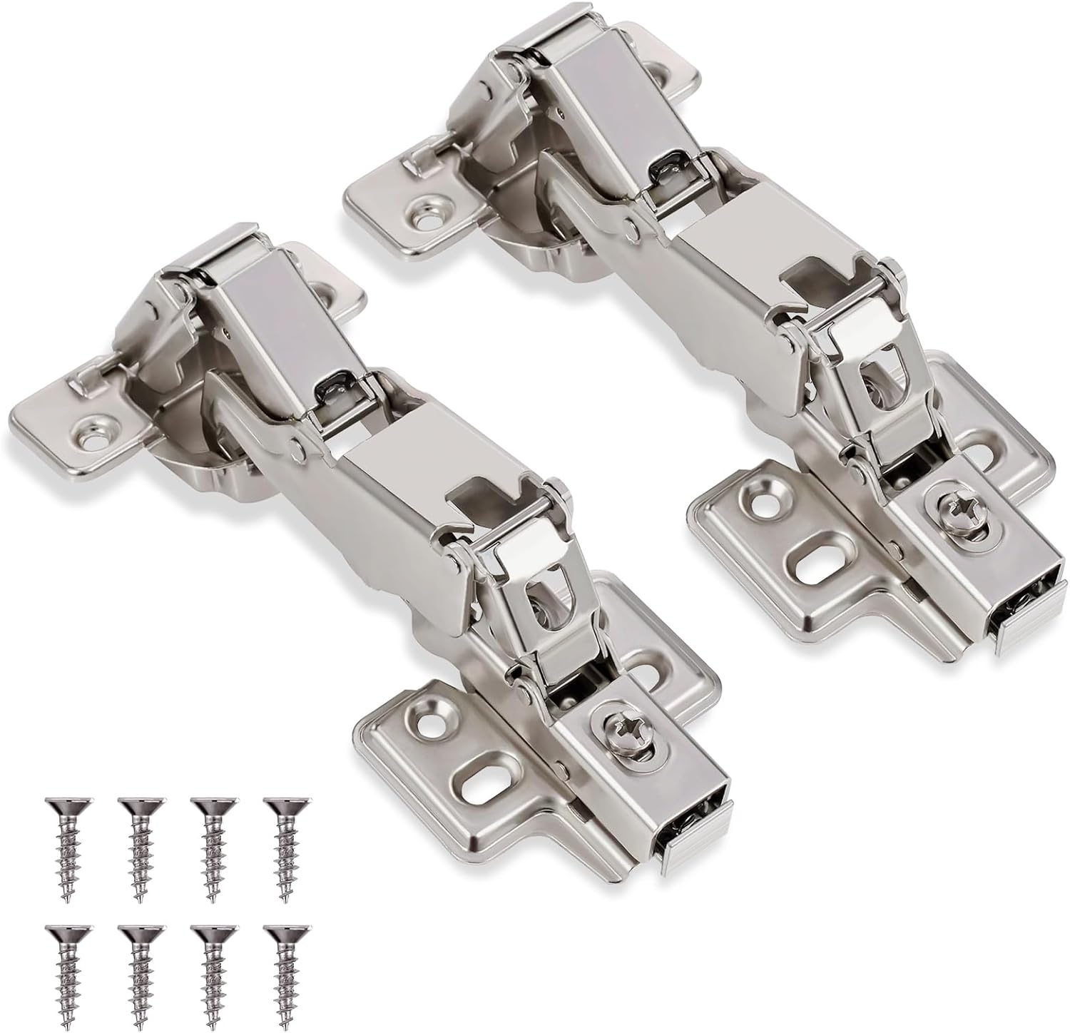 2 Pack 165 Degree Full Overlay Kitchen Cabinet Hinges,Soft Close ...