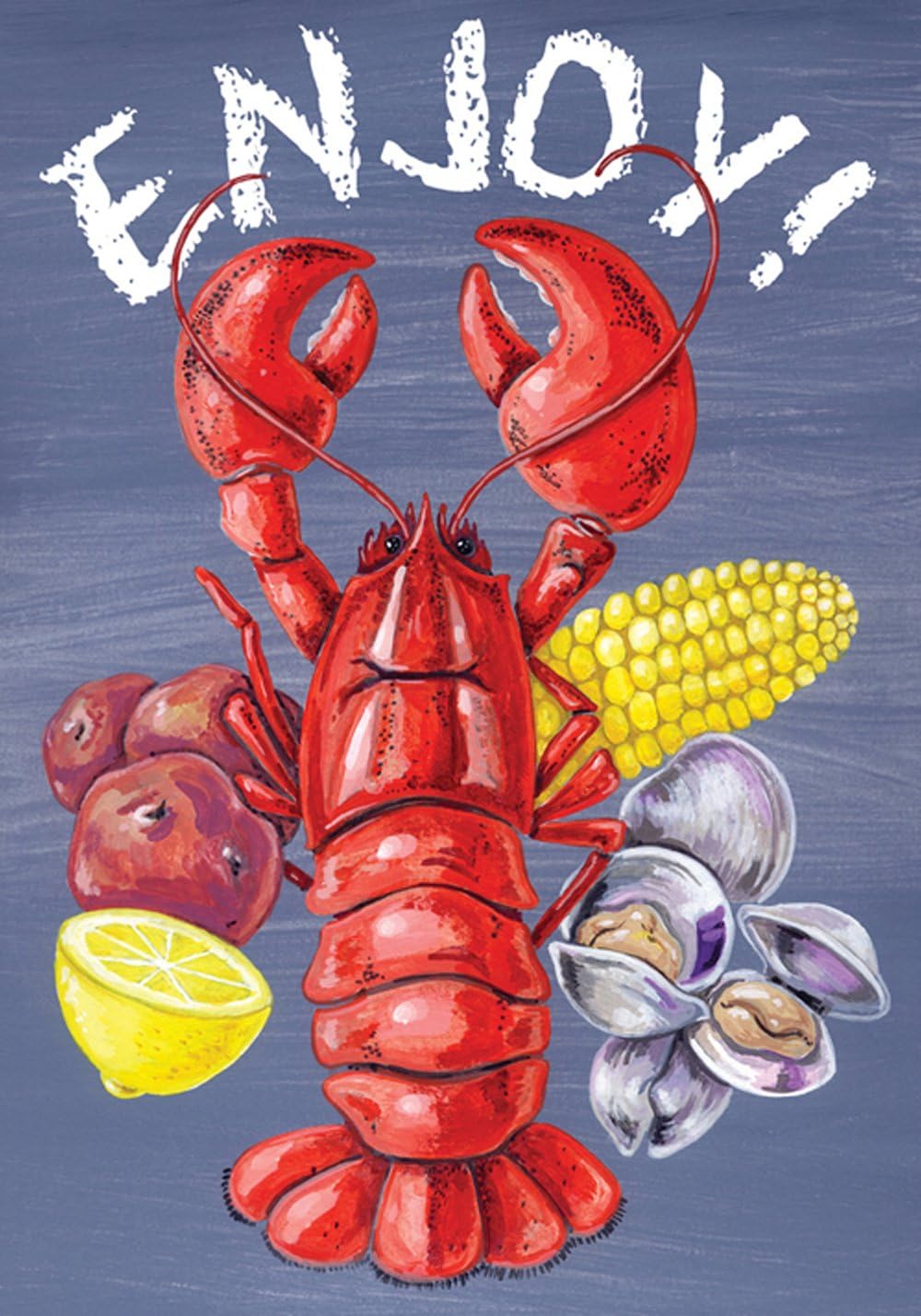 Amazon.com : Toland Home Garden 112591 Lobster Clam Bake summer Flag ...