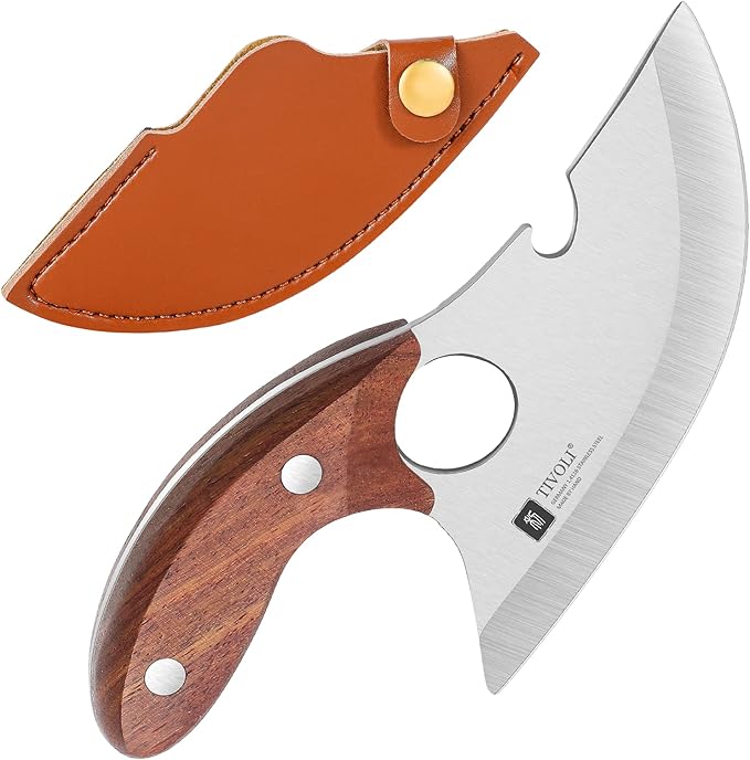 Amazon.com: TIVOLI Small Ulu Knife 5-inch Rocker Knife, Full Tang ...