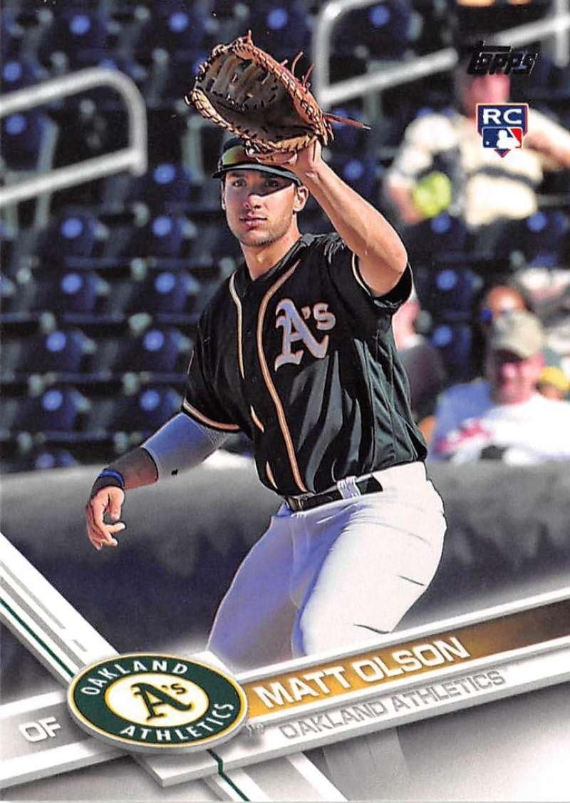 Amazon.com: 2017 Topps Series 2#476 Matt Olson RC Rookie Oakland ...