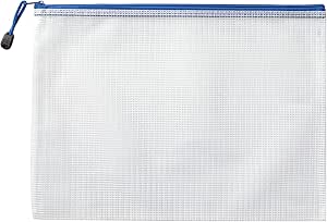 CHEERYMAGIC Zip Wallets A4 Zip Bags Plastic Wallets Mesh Document File ...