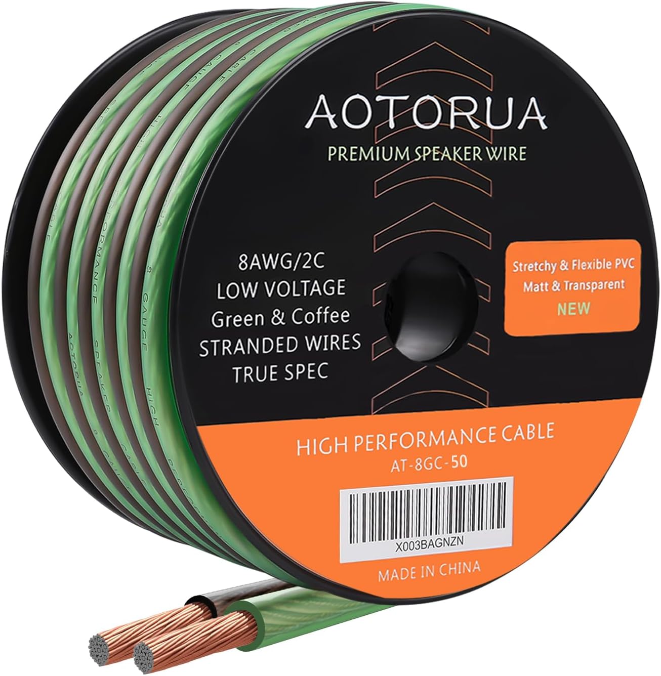 BNTECHGO 8 Gauge Flexible 2 Conductor Parallel Silicone Wire Spool Red ...