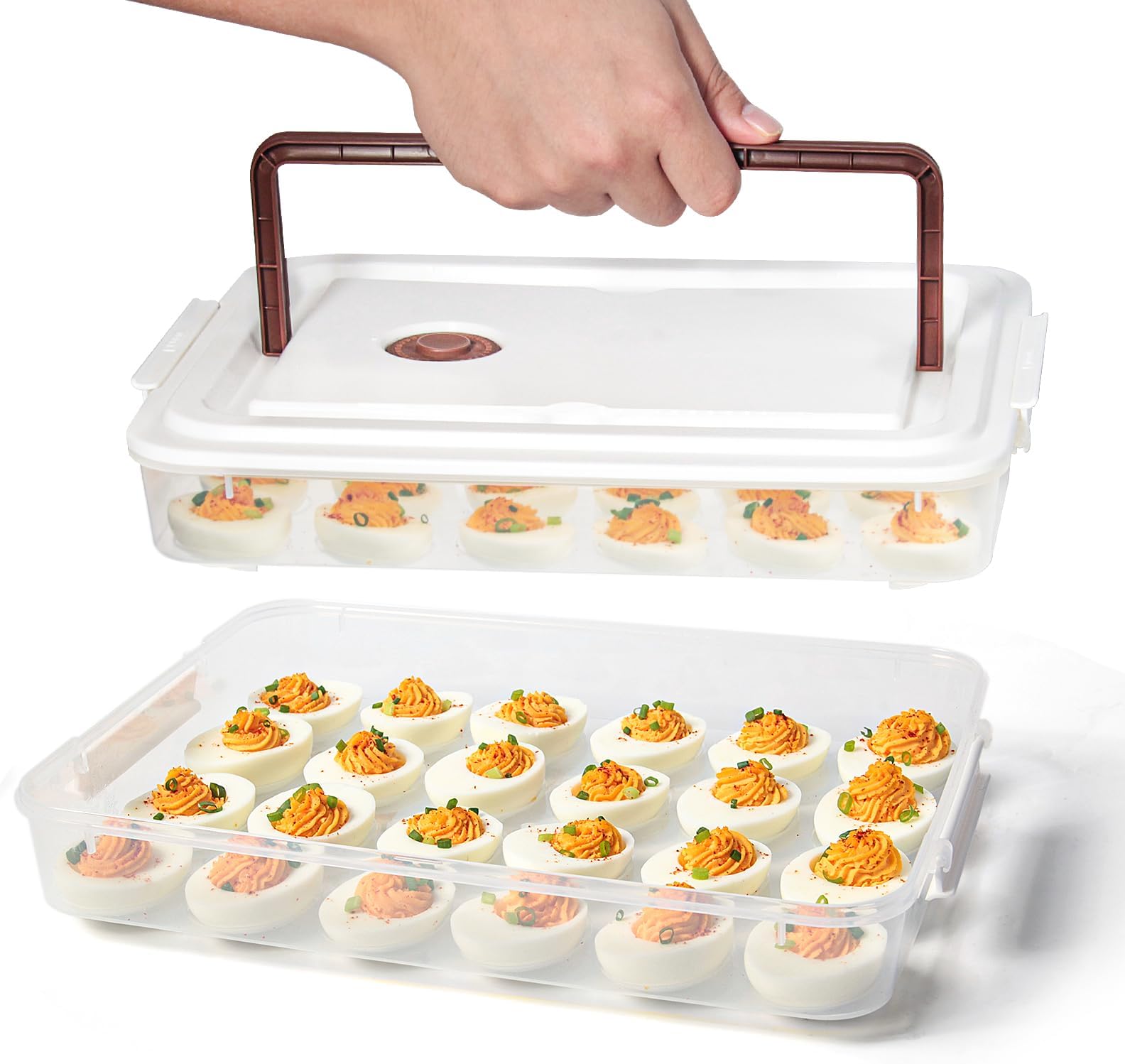 Amazon.com: Rubbermaid Specialty Plastic Egg Keeper Food Storage ...