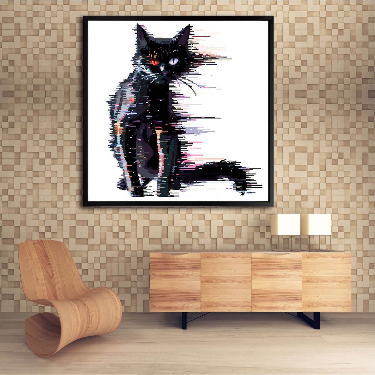 8 Bit Pixel Art Cat