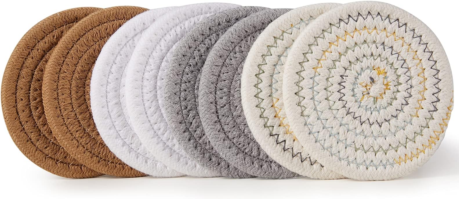 Amazon.com: Coasters for Drinks (8-Piece Set) Water Absorbent Coaster ...